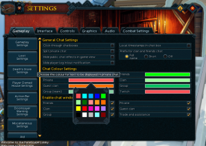 Runescape chat colours – Game Accessibility Guidelines